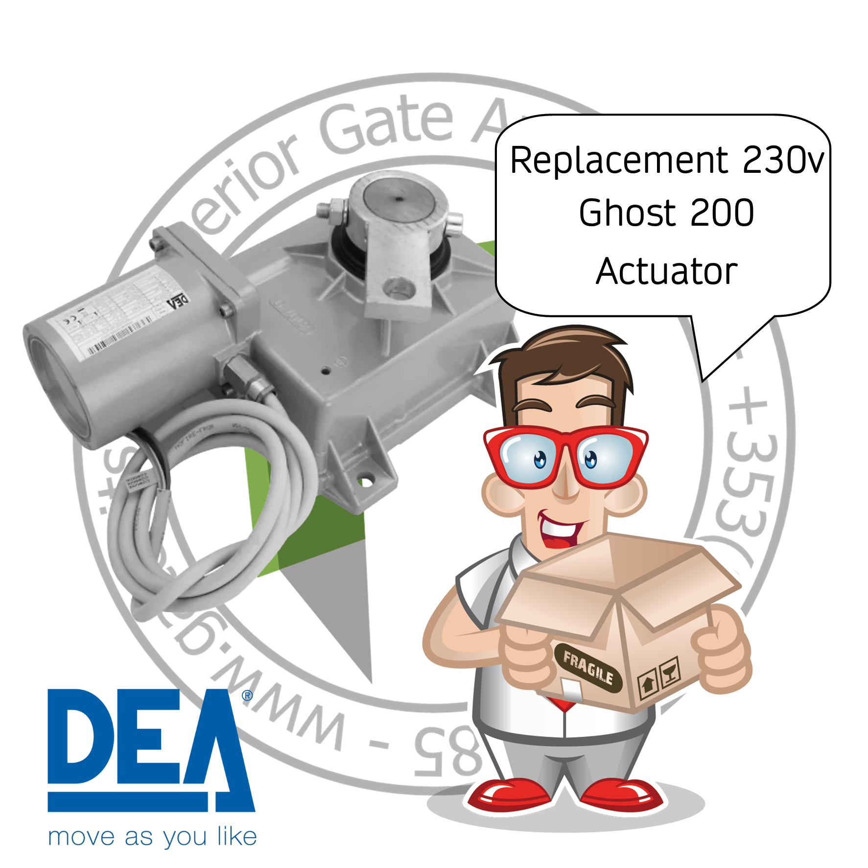 DEA Ghost 200 230v Motor 621040 – gatekits.ie